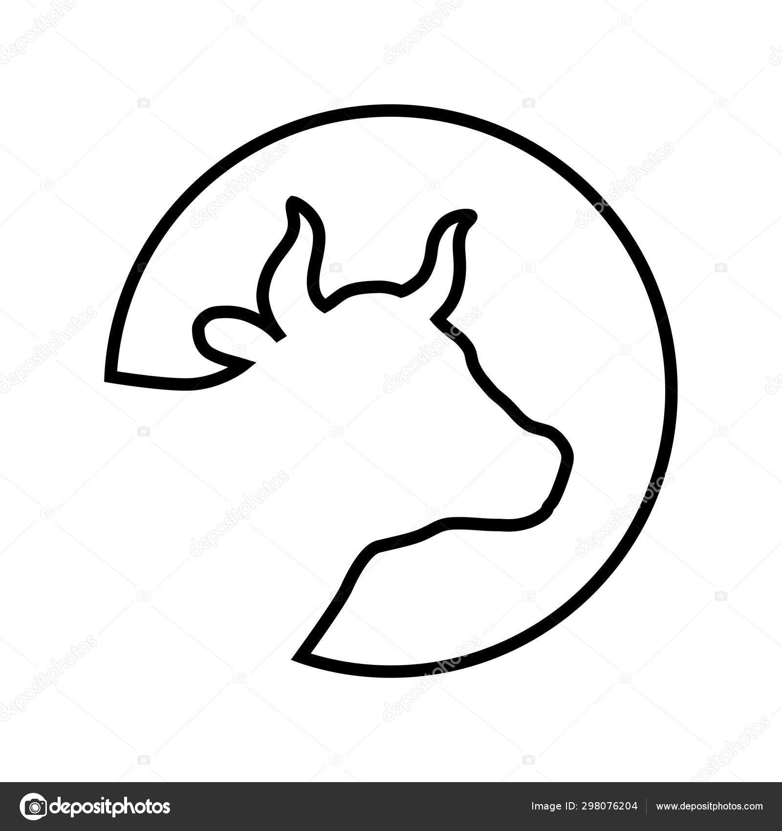 Cow sign Stock Vector Image by ©Archivector #298076204
