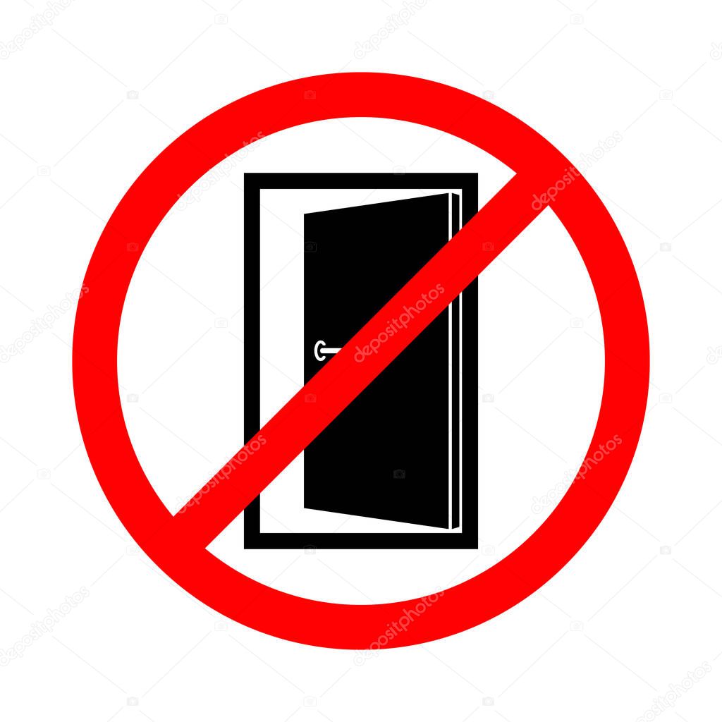 Mantenga la puerta cerrada Vector de stock por ©Archivector 299739584