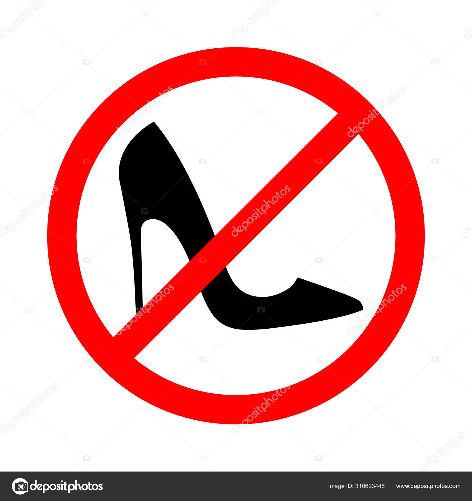 No high heel Stock Vector Image by ©Archivector #310623446