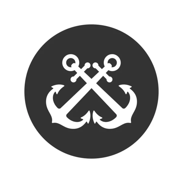 Crossed anchor imágenes de stock de arte vectorial | Depositphotos