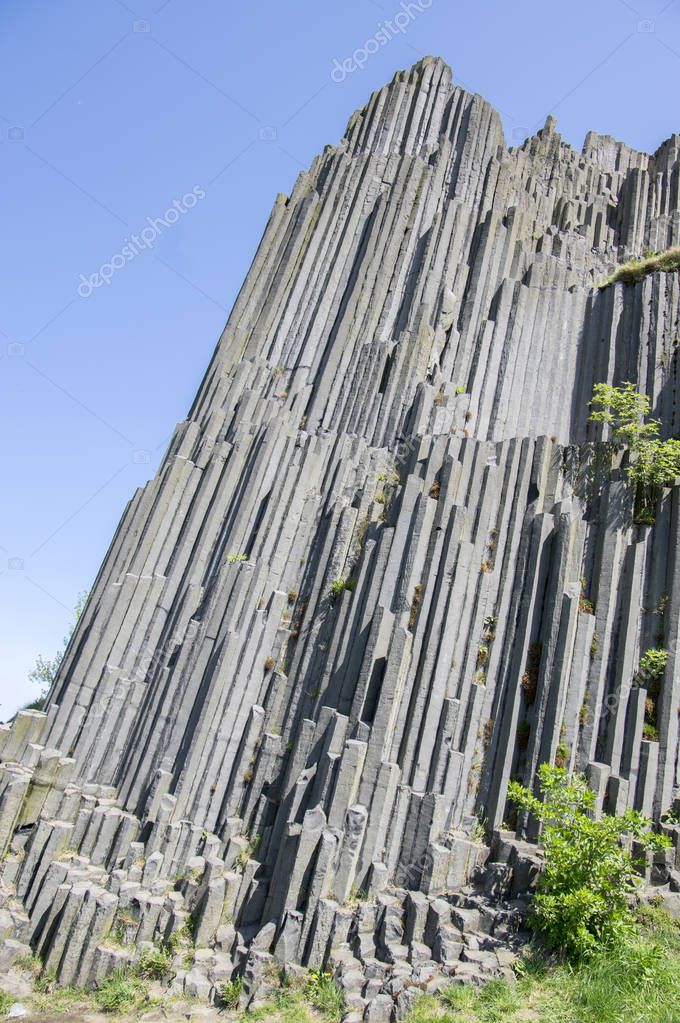 Monumento Nacional Natural llamado Panska skala, columnar articulado ...