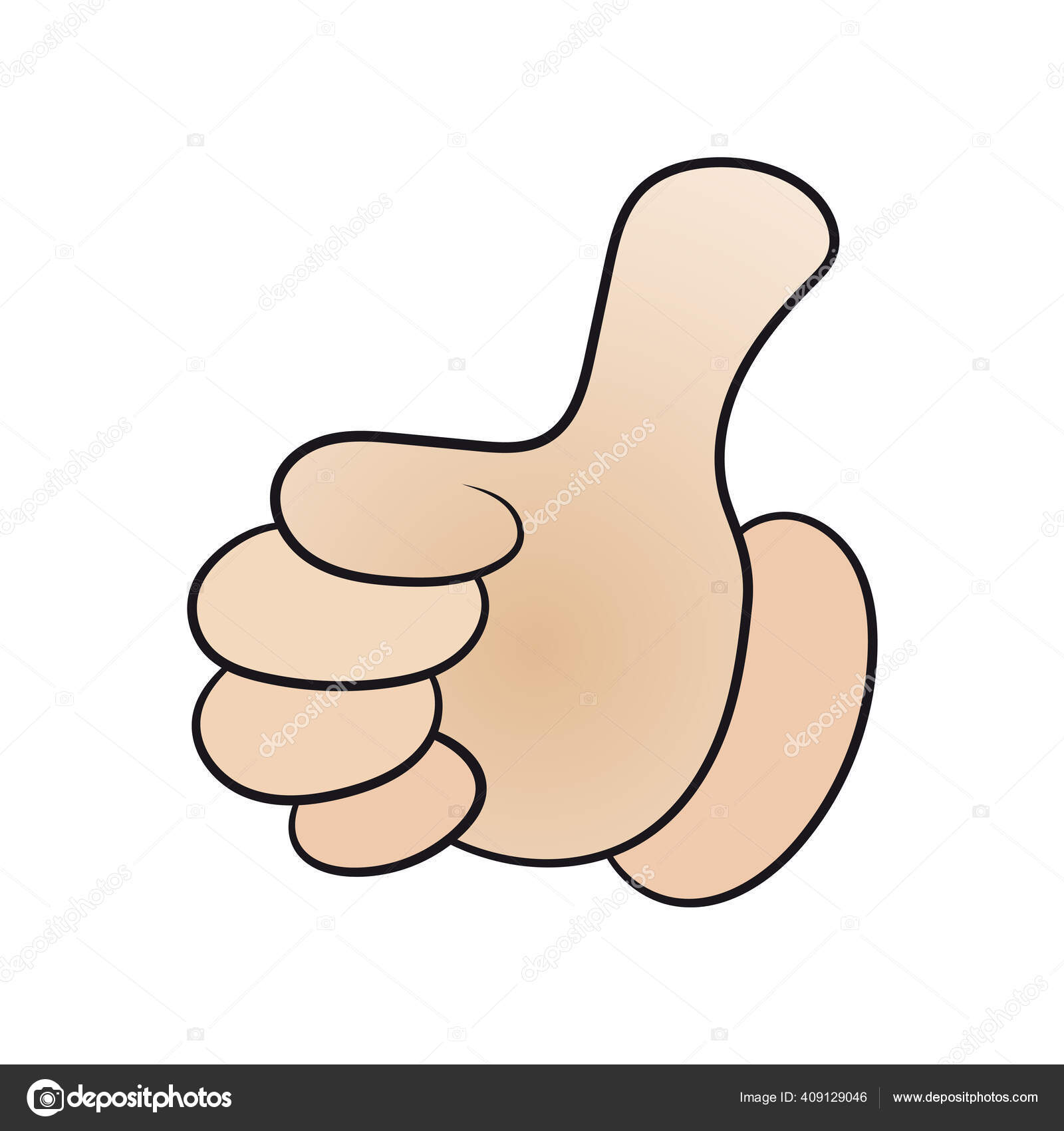 Vector Hand Thumb Stock Vector by ©25ehaag6 409129046