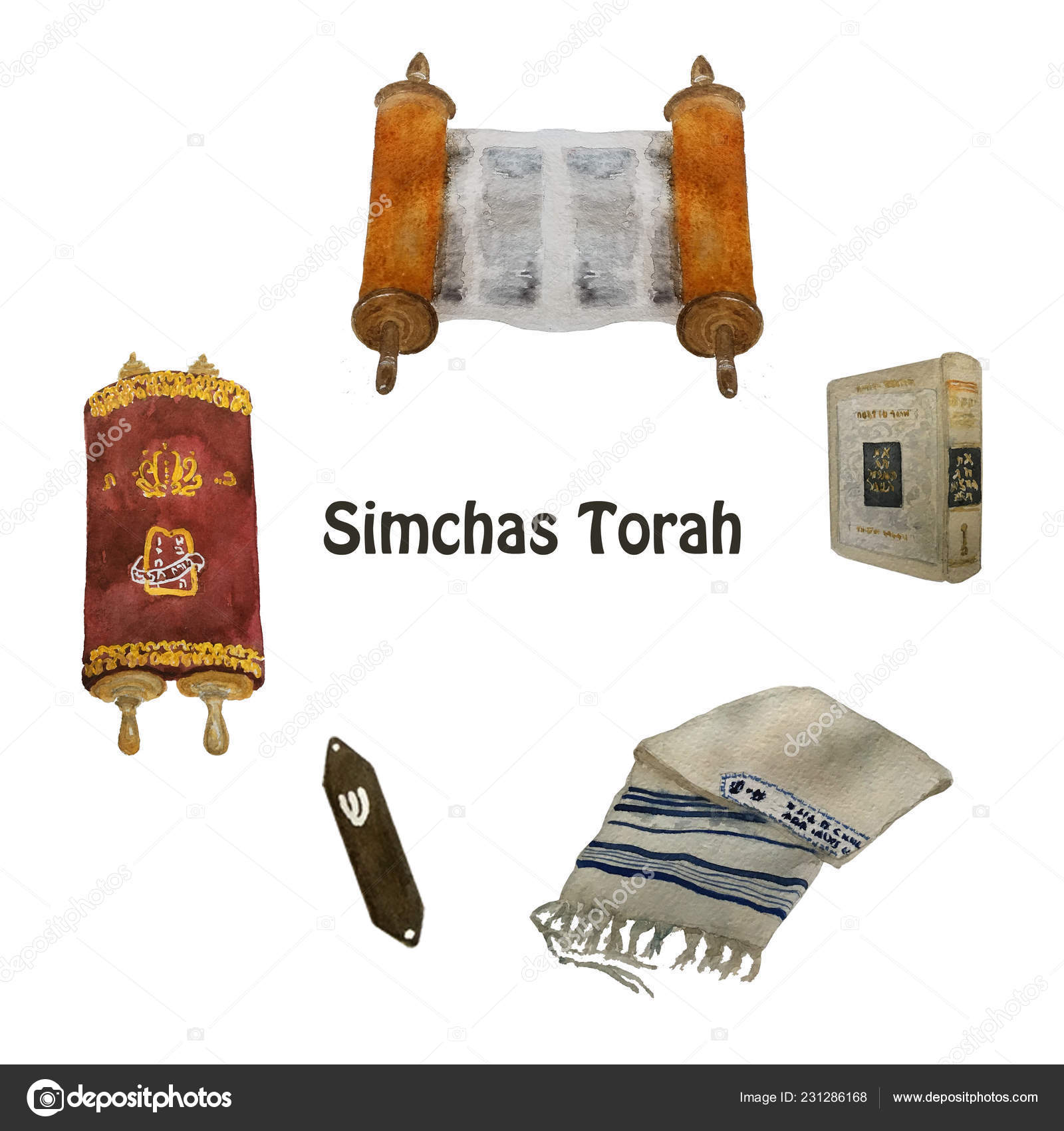 Jewish Holiday, Simchat Torah translation: "Rejoicing of with the Torah ...