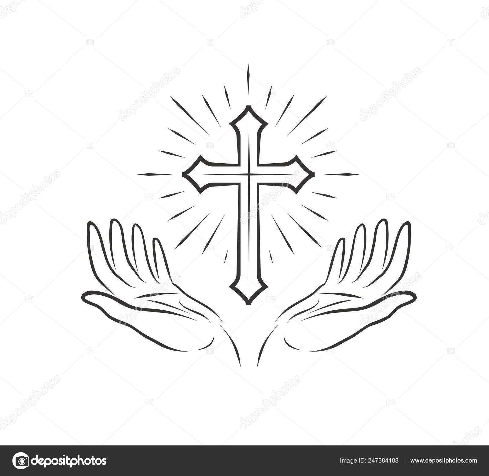 Image vectorielle Christian Logo Symbole Communauté Religieuse Icône ...