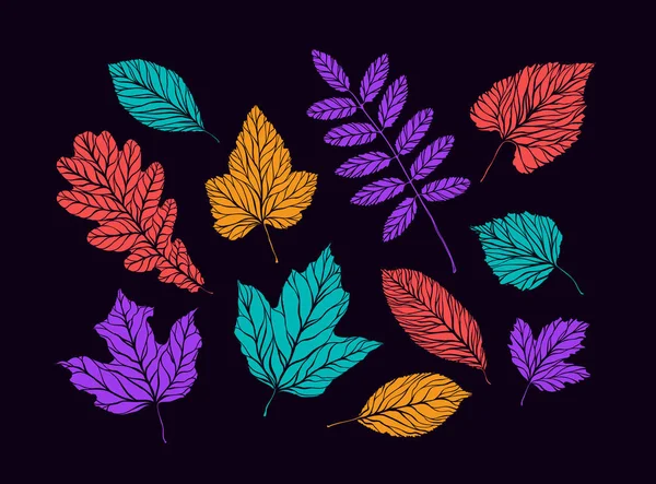 Dark leaves background ⬇ Vector Image by © LisaShu | Vector Stock 5910894