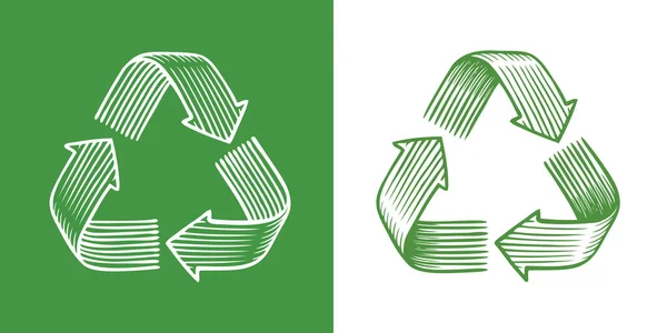 Affaldsgenbrug. Trash genbrug tegneserie vektor illustration Stock ...