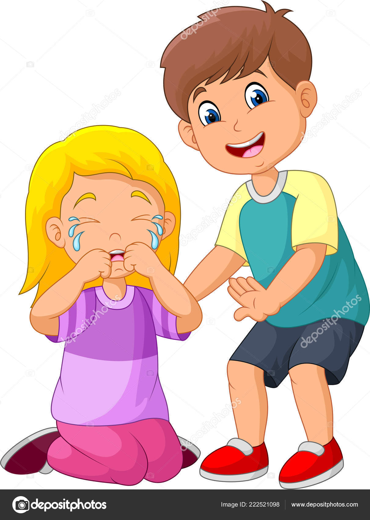 Comforting Someone Clipart