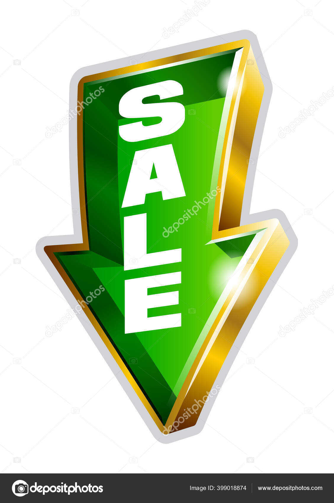 Vector Arrow Label Word Sale Transparent Background Easy Adjust Colors ...