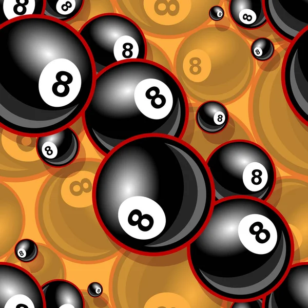 Printable Seamless Pattern Billiards Pool Snooker Ball Symbols Hotrod ...