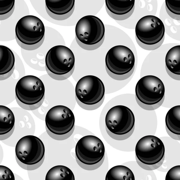 Printable Seamless Pattern Bowling Ball Graphic Vector Illustration ...