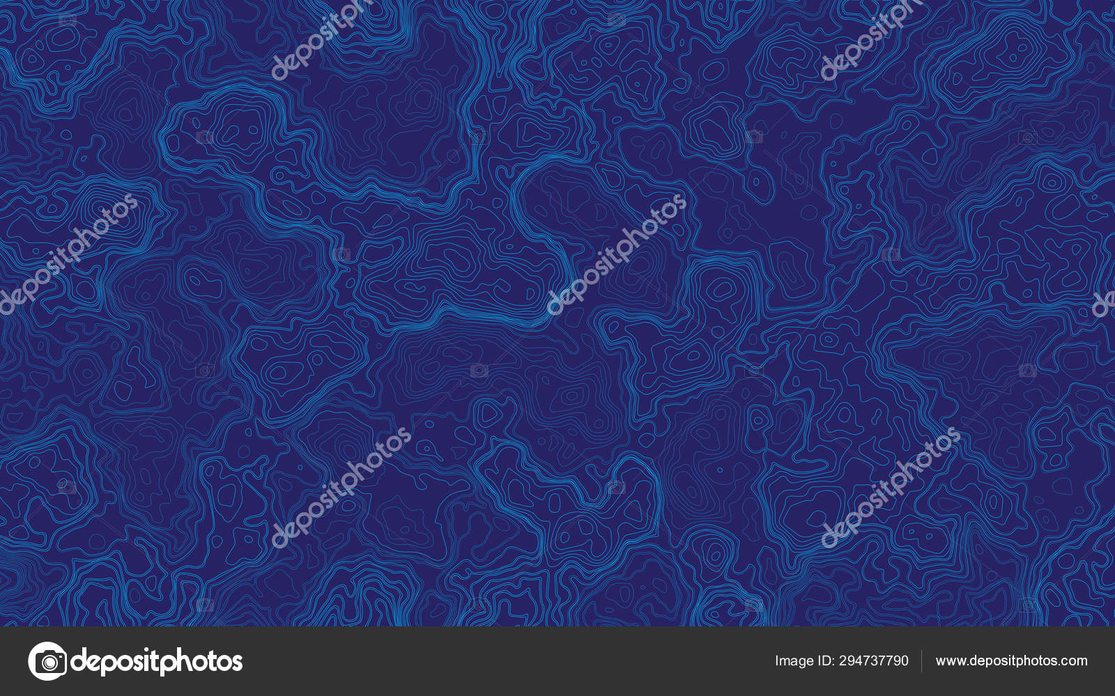 Blue Topographic Contour Map Abstract Background — Stock Photo ...