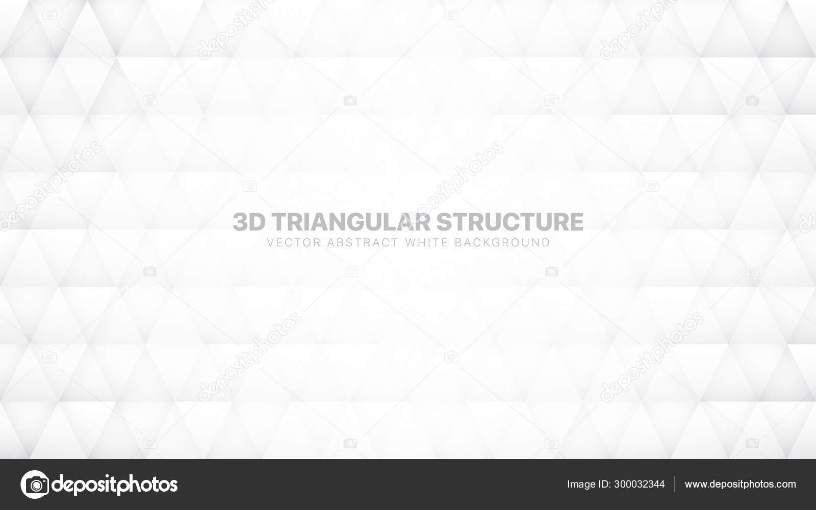 Conceptual 3D Vector Triangles Pattern Technological White Abstract ...
