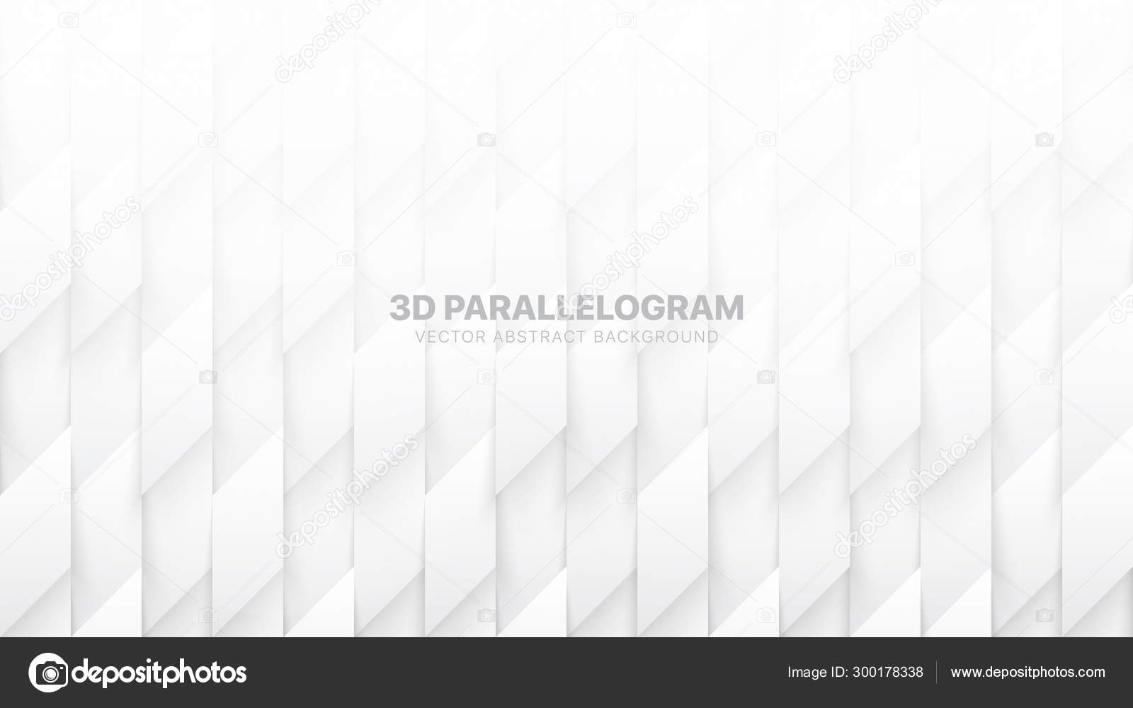 3D Vector Parallelograms Pattern Conceptual Abstract White Background Stock Vector Image by ...