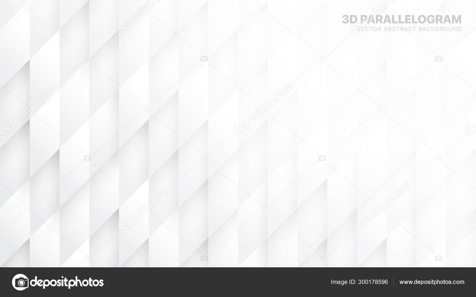 Conceptual 3D Vector Parallelograms Pattern Technologic White Abstract Background Stock Vector ...
