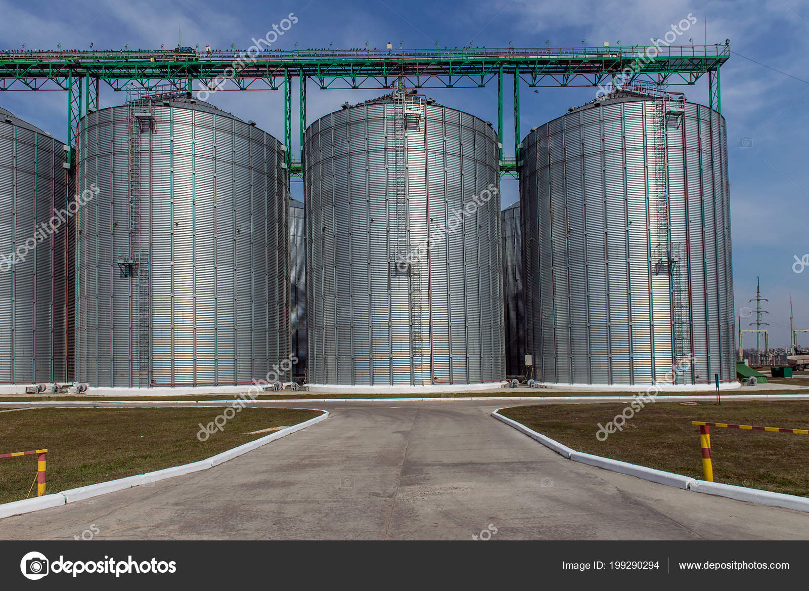 Granary Specially Equipped Place Long Term Storage Grain Stock Photo by ...