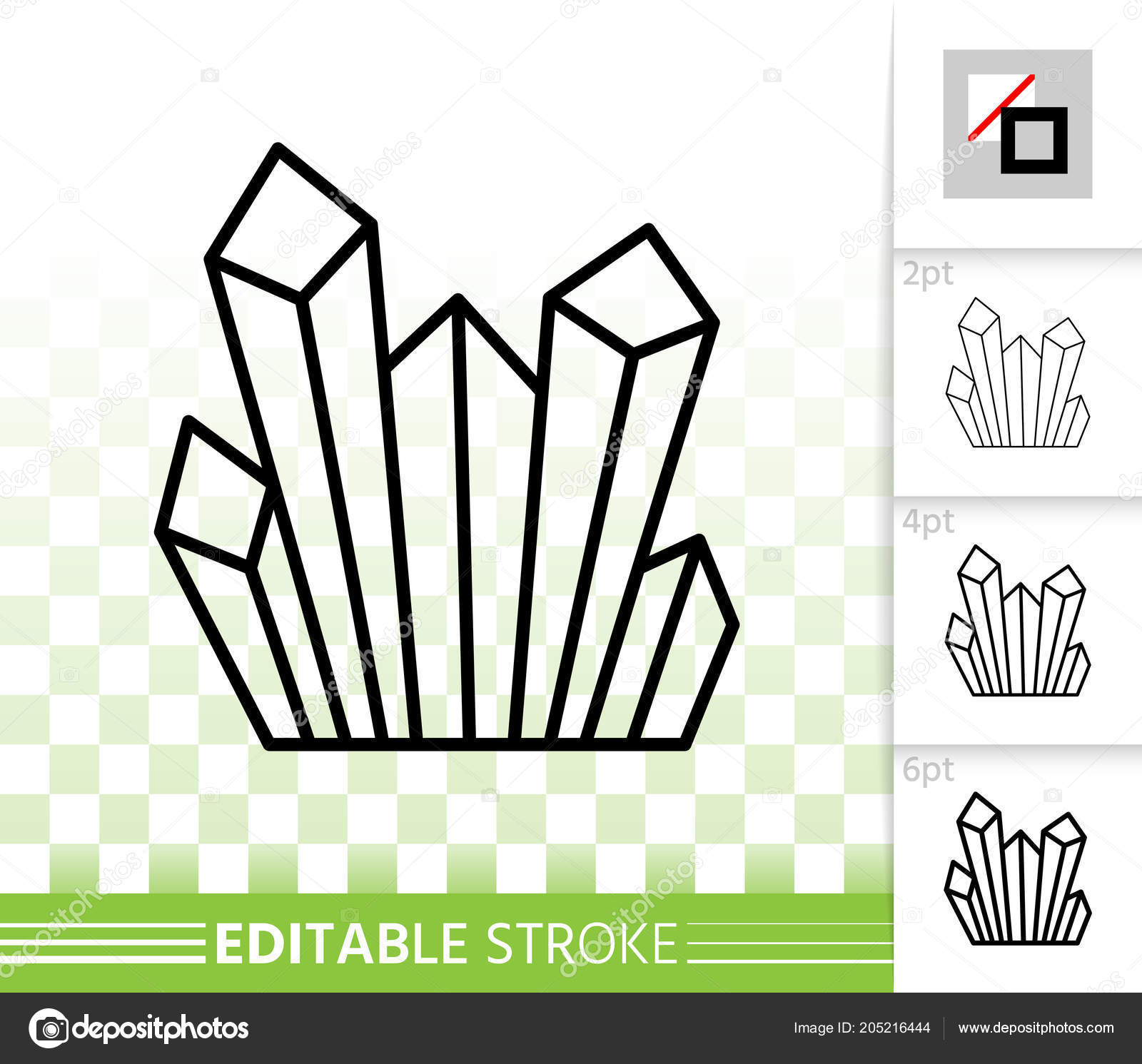 Crystal simple black line vector icon Stock Vector Image by ©Suesse ...