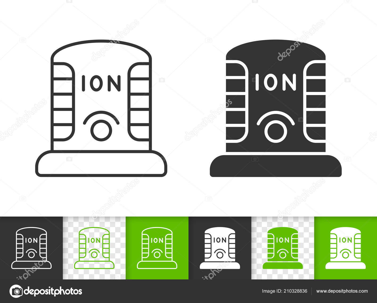 Ionizer simple black line vector icon Stock Vector Image by ©Suesse ...