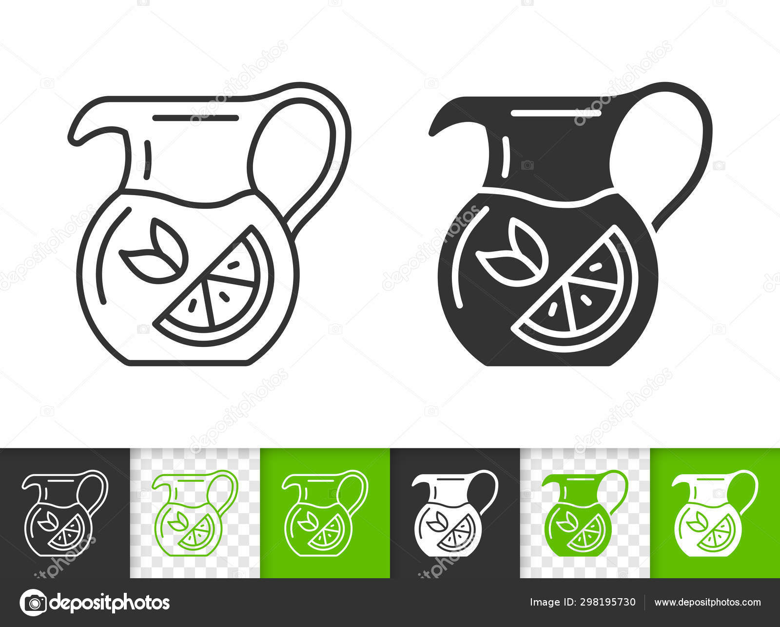 Jug pitcher tea simple black line vector icon Stock Vector Image by ...