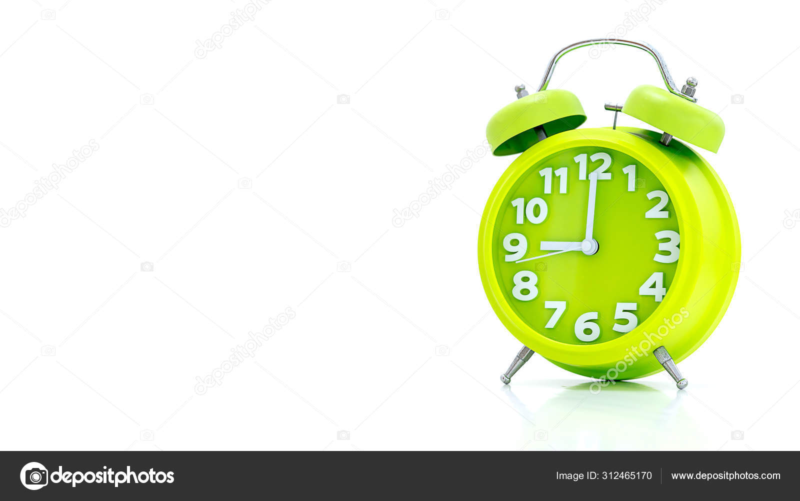 Alarm Clock Isolated White Background Stock Illustration By ©vectorizm