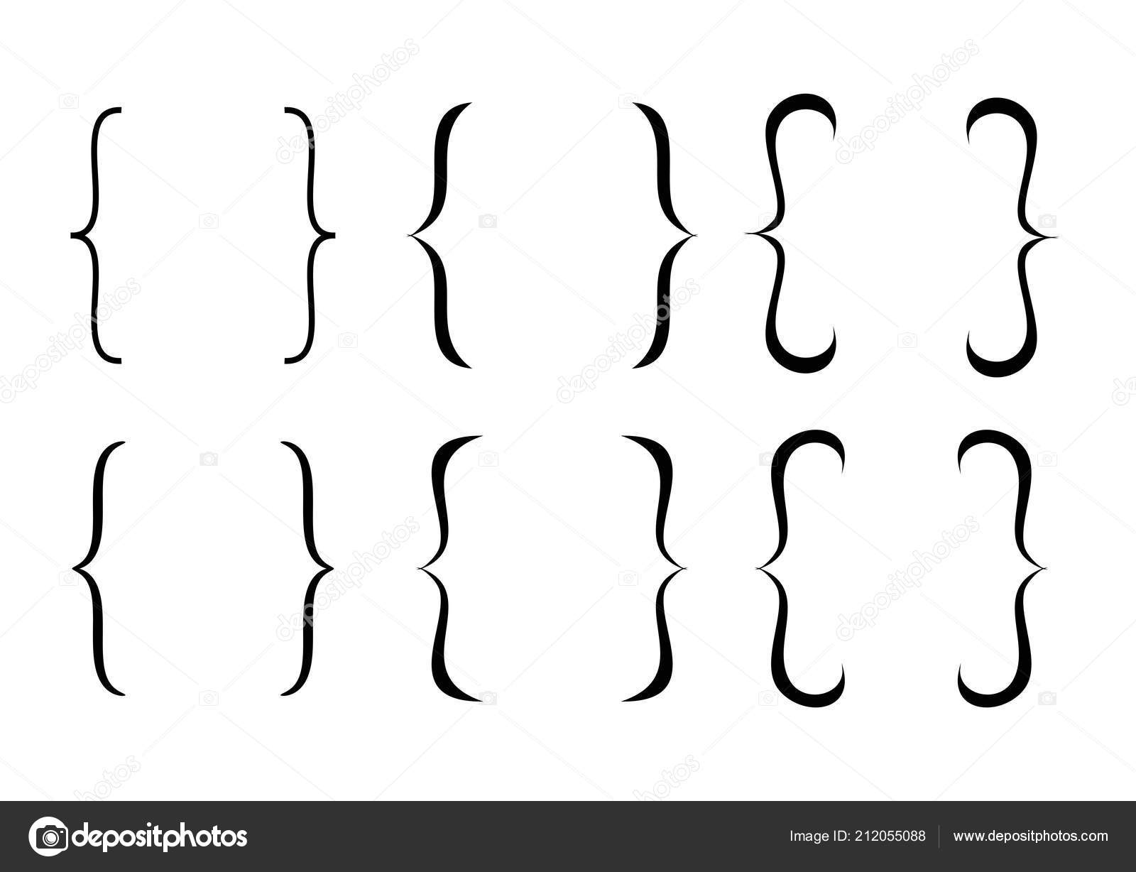 Bracket Set Vector Collection Stock Vector Image by ©MrsWilkins #212055088