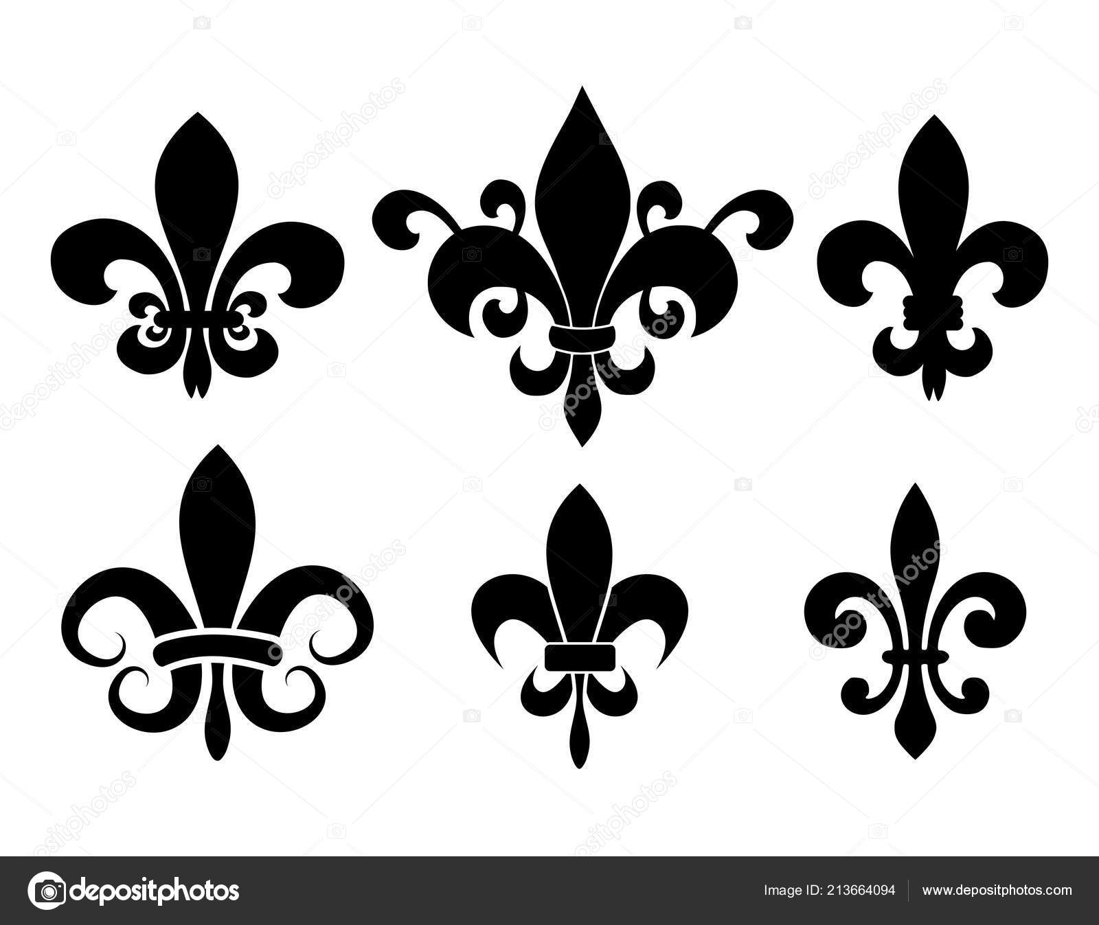 Fleur Lise Vector Set Stock Vector Image by ©MrsWilkins #213664094