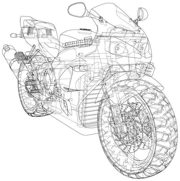 ᐈ Drawing of motorcycle stock drawings, Royalty Free technical drawing ...