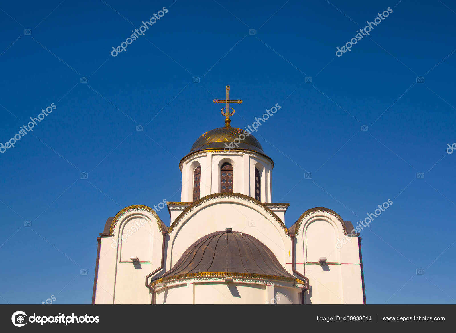 Church Cross Background Blue Sky Concept Faith — Stock Photo © alle2009 ...