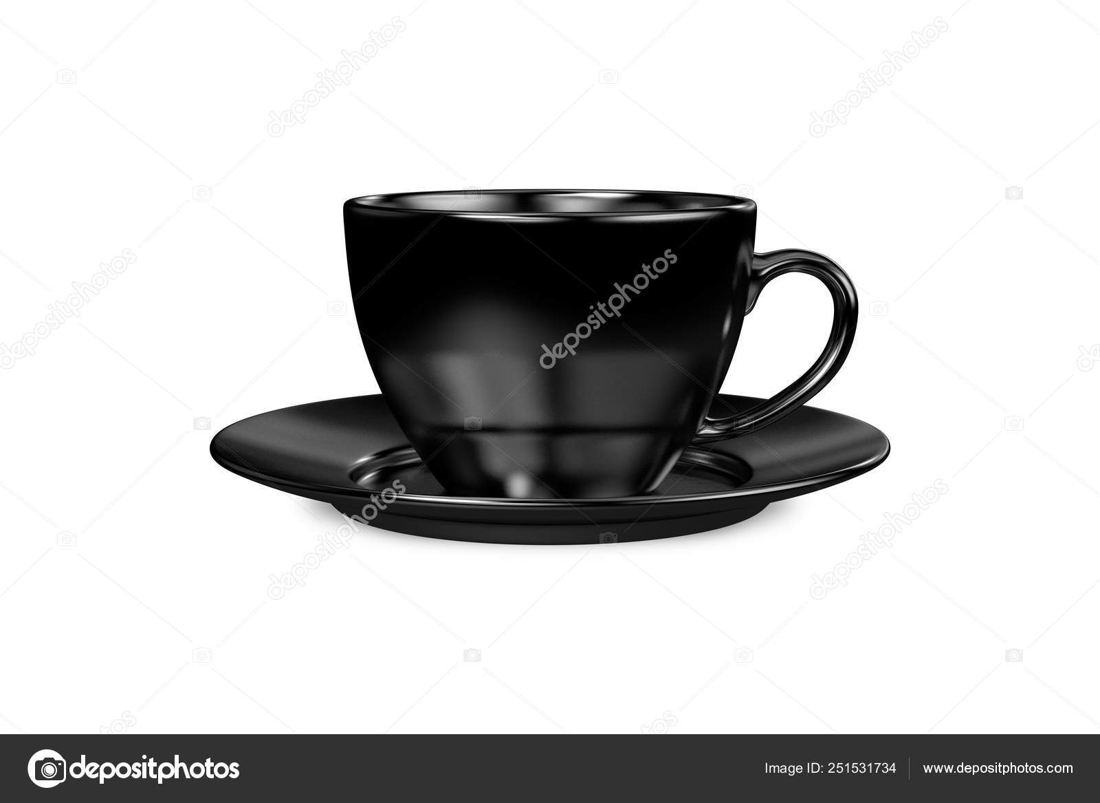 Coffee Mug Outline Black And White