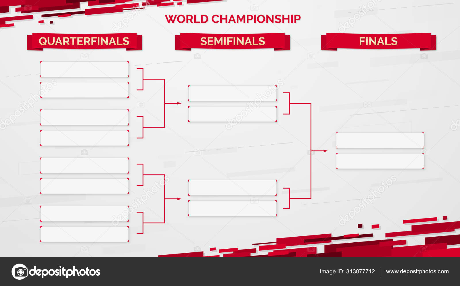 World Championship Template White Background Championship Bracket ...