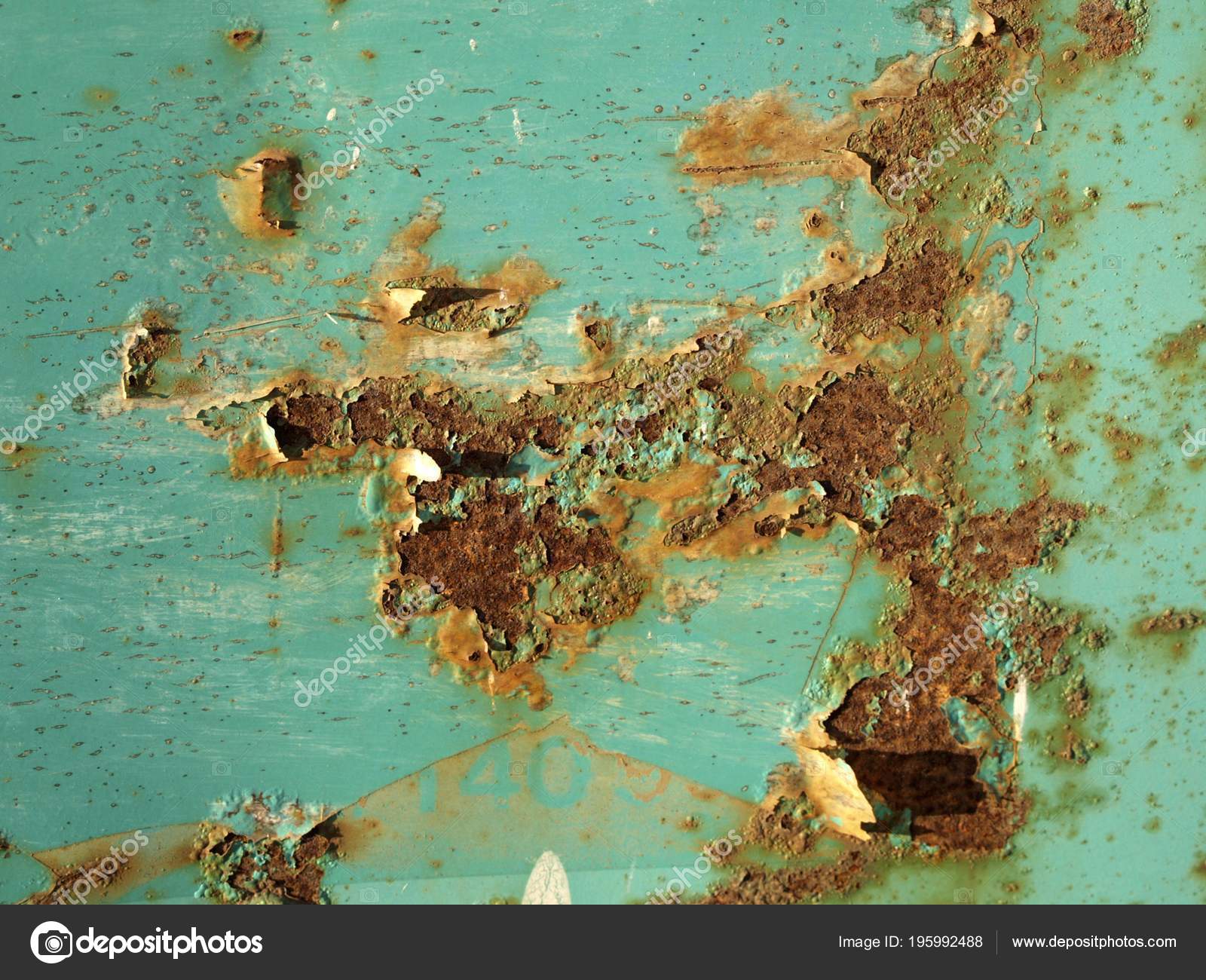 Green Paint Peeling Rusty Surface Stock Photo by ©imagebrokermicrostock ...