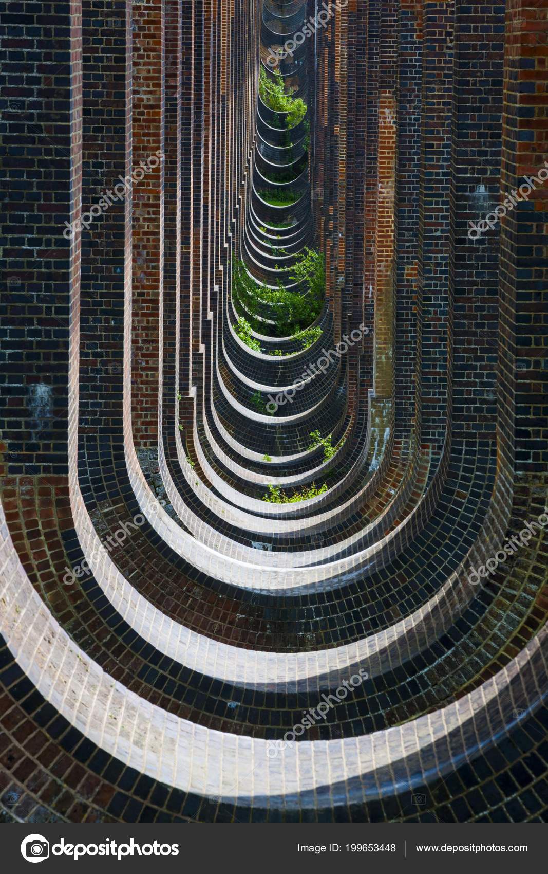 Brick Balcombe Viaduct Railway Bridge Arch United Kingdom Stock Photo ...