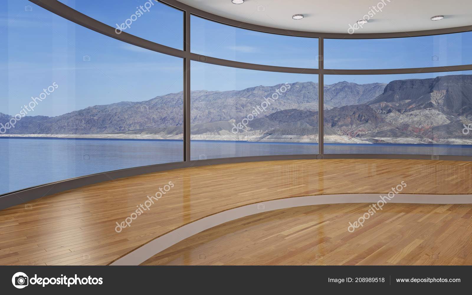 Empty Room Sea View Illustration — Stock Photo © imagebrokermicrostock ...