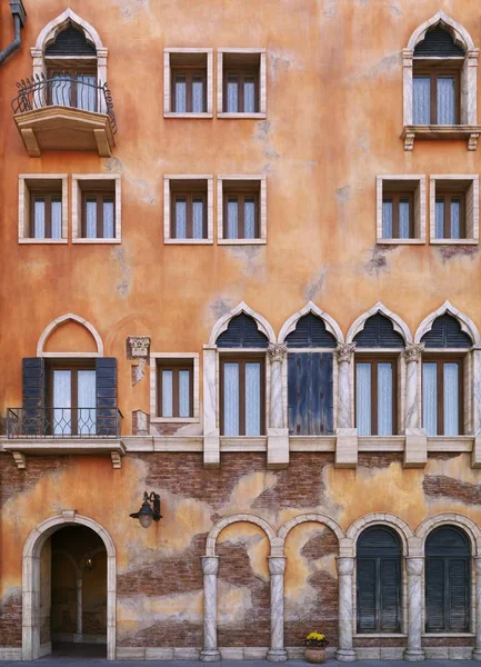 Facade of a building in Venetian gothic architectural style, Tokyo ...