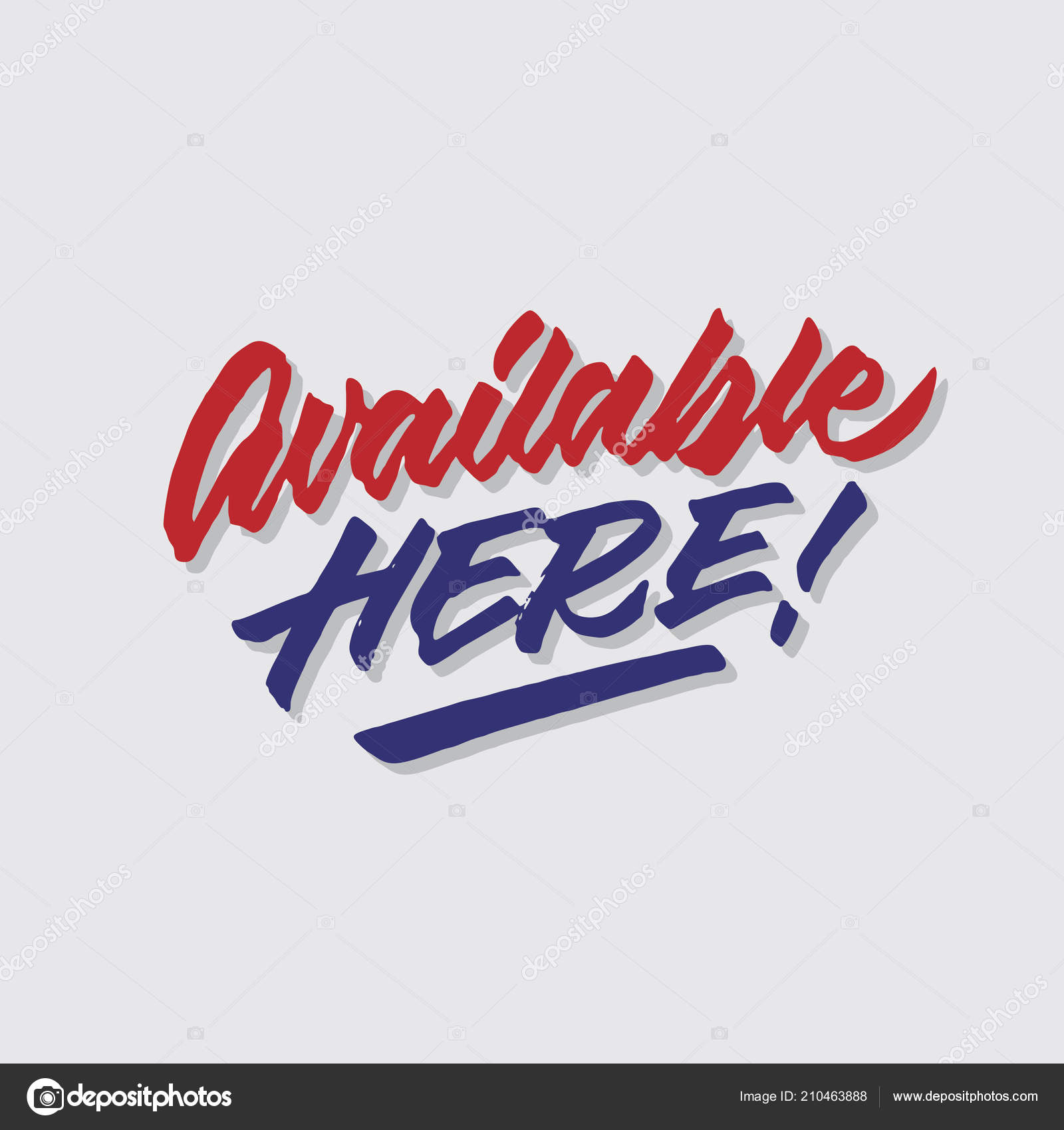 Available Here Hand Lettering Typography Sales Marketing Shop Store ...