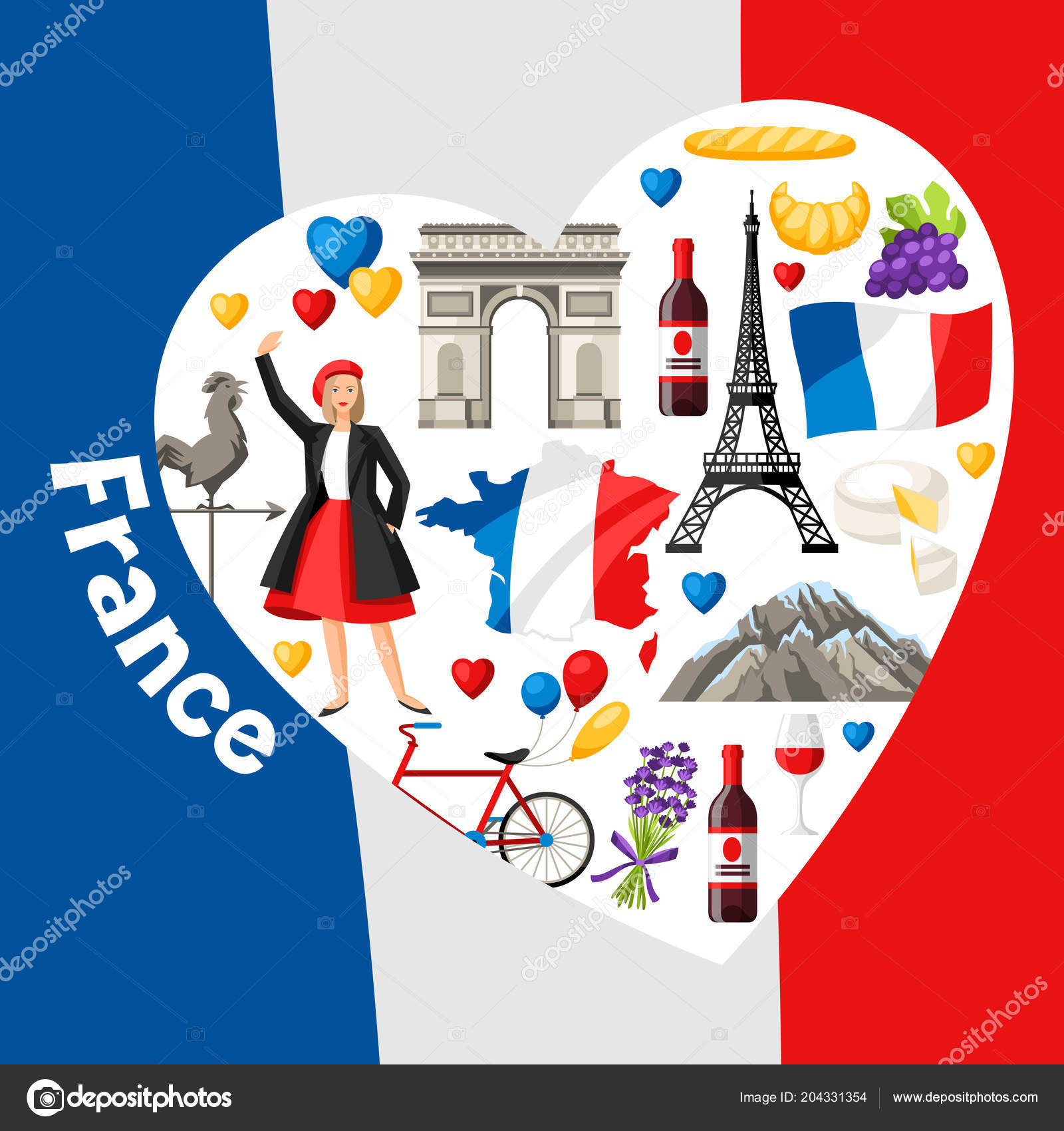 France background design. Stock Vector Image by ©incomible #204331354