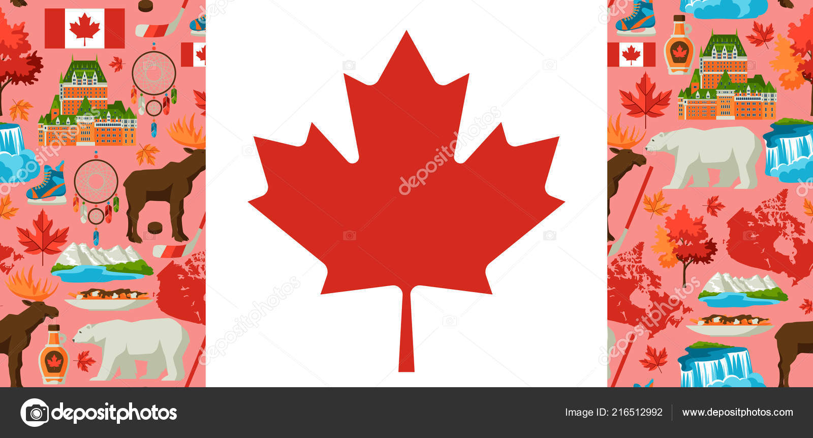 Canada background design. Stock Vector Image by ©incomible #216512992
