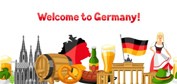 German background design. Germany national traditional symbols. Stock ...