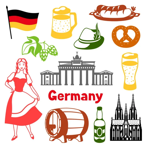 German background design. Germany national traditional symbols. Stock ...