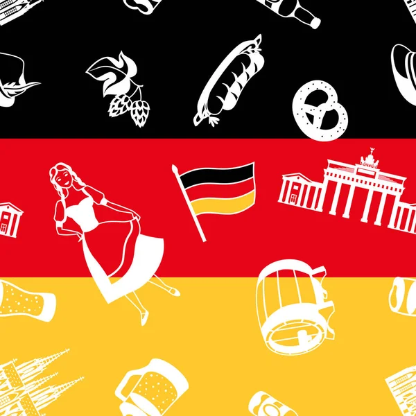 German background design. Germany national traditional symbols. Stock ...