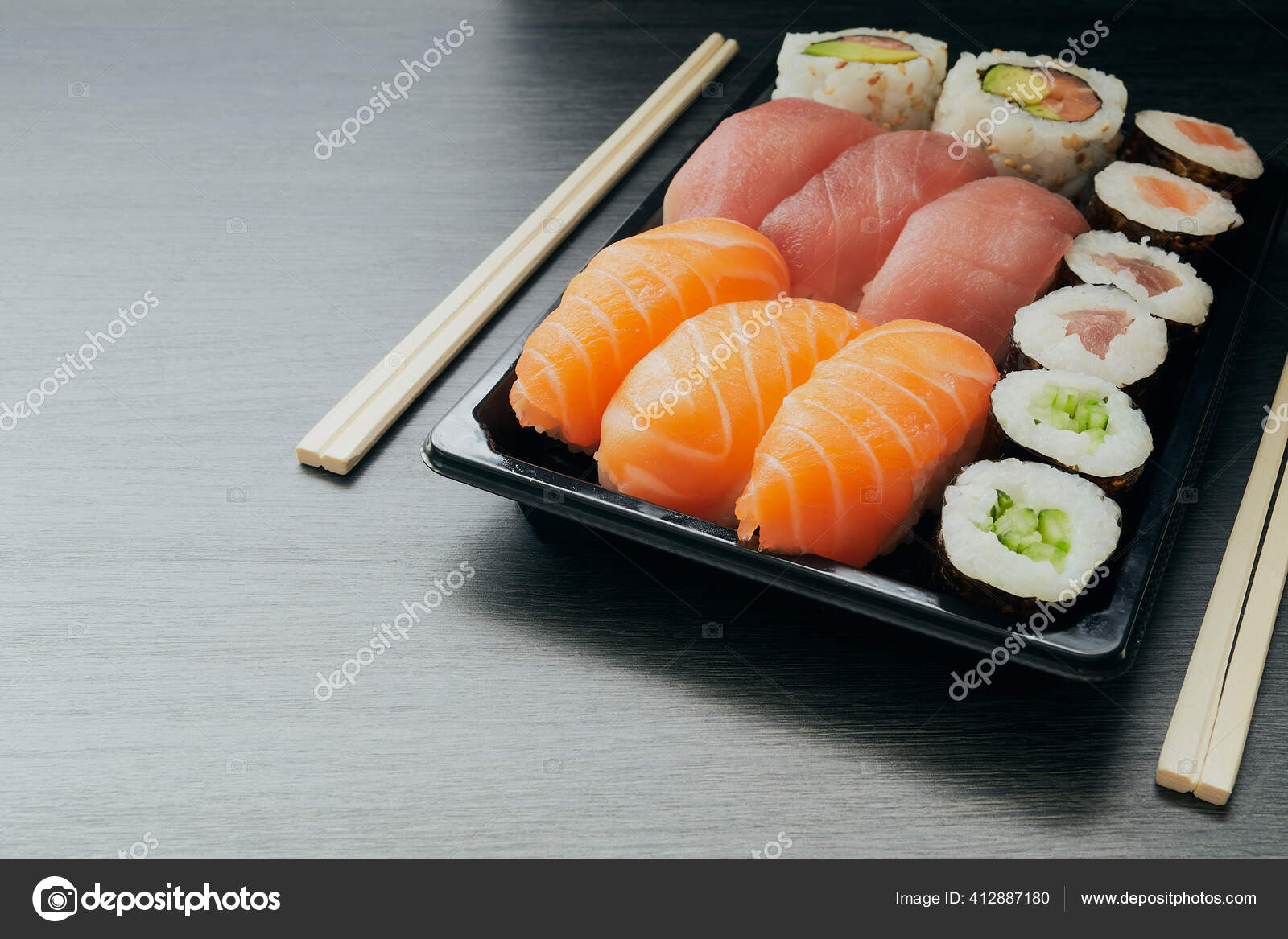 White Sushi To Go Box