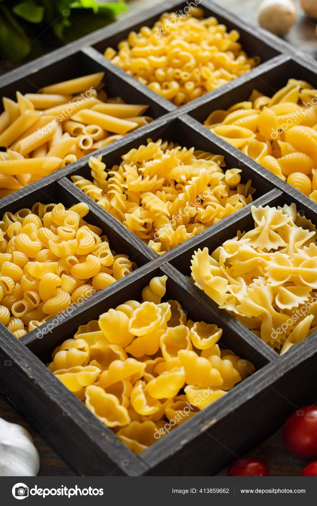 Uncooked Pasta Photography