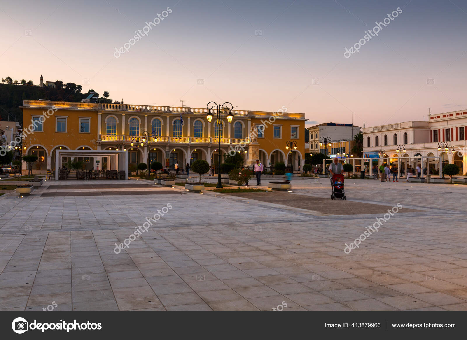 Solomos Square Zakynthos Town Greece — Stock Editorial Photo © Cavan ...