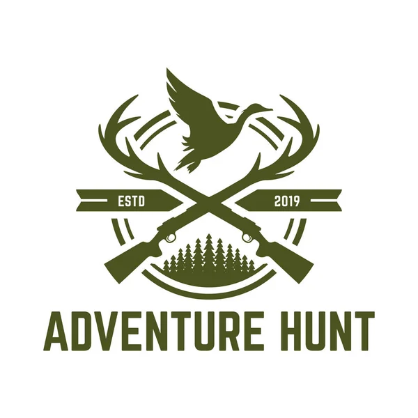 Collection of hunting logo, vector set of hunt label, badge or emblem ...