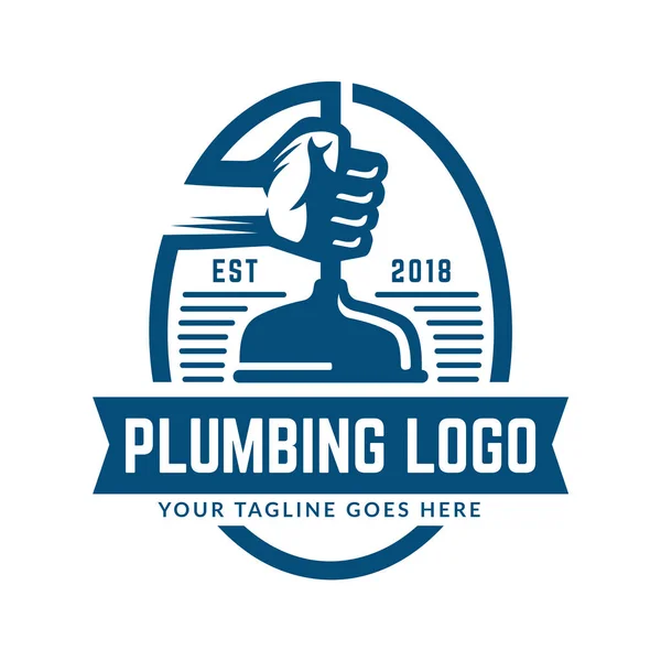 Plumbing logo template, easy to customize Stock Vector Image by ...