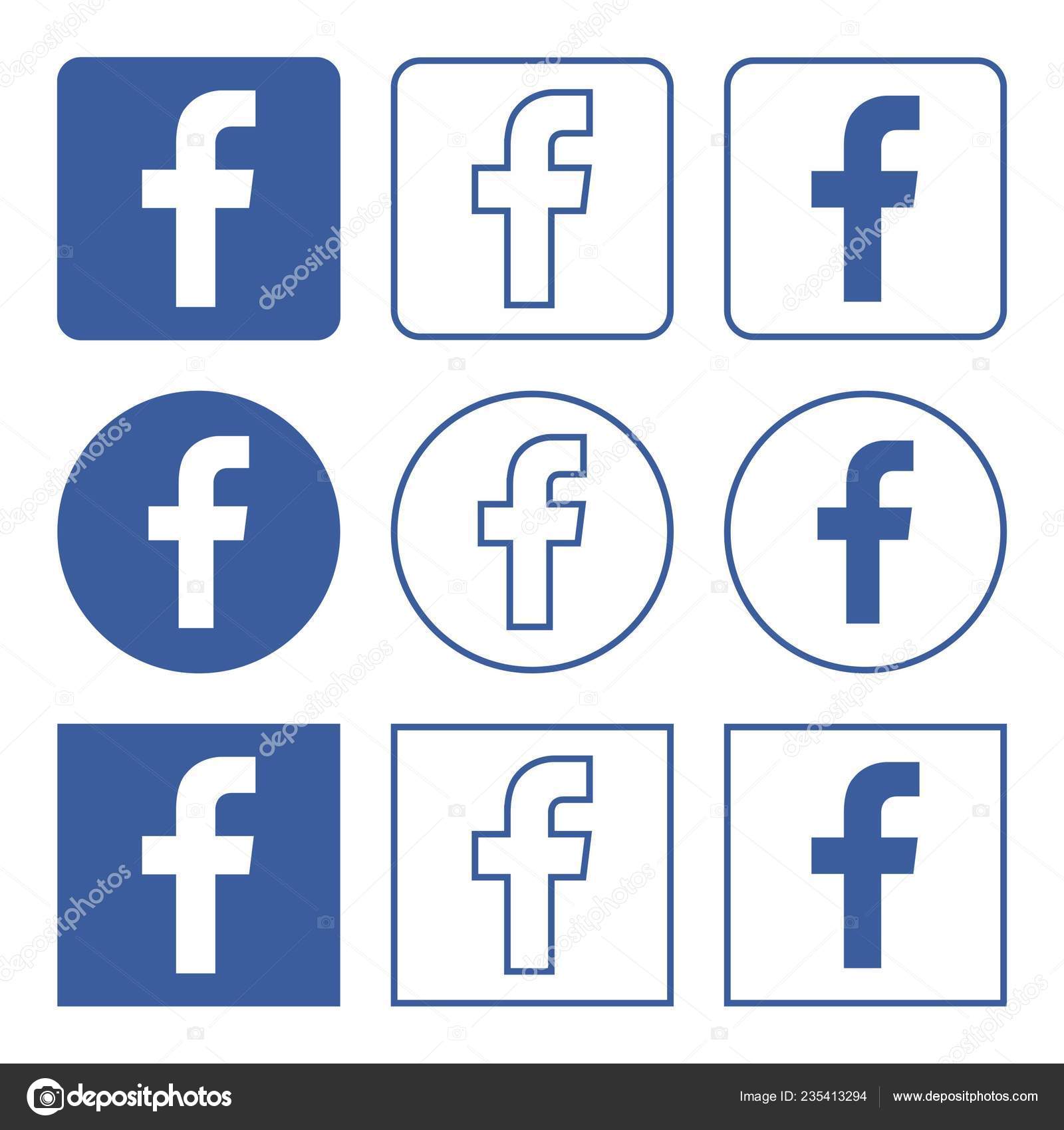 Facebook Vetor Ícone Logotipo Vetor de ©asheruimov 235413294