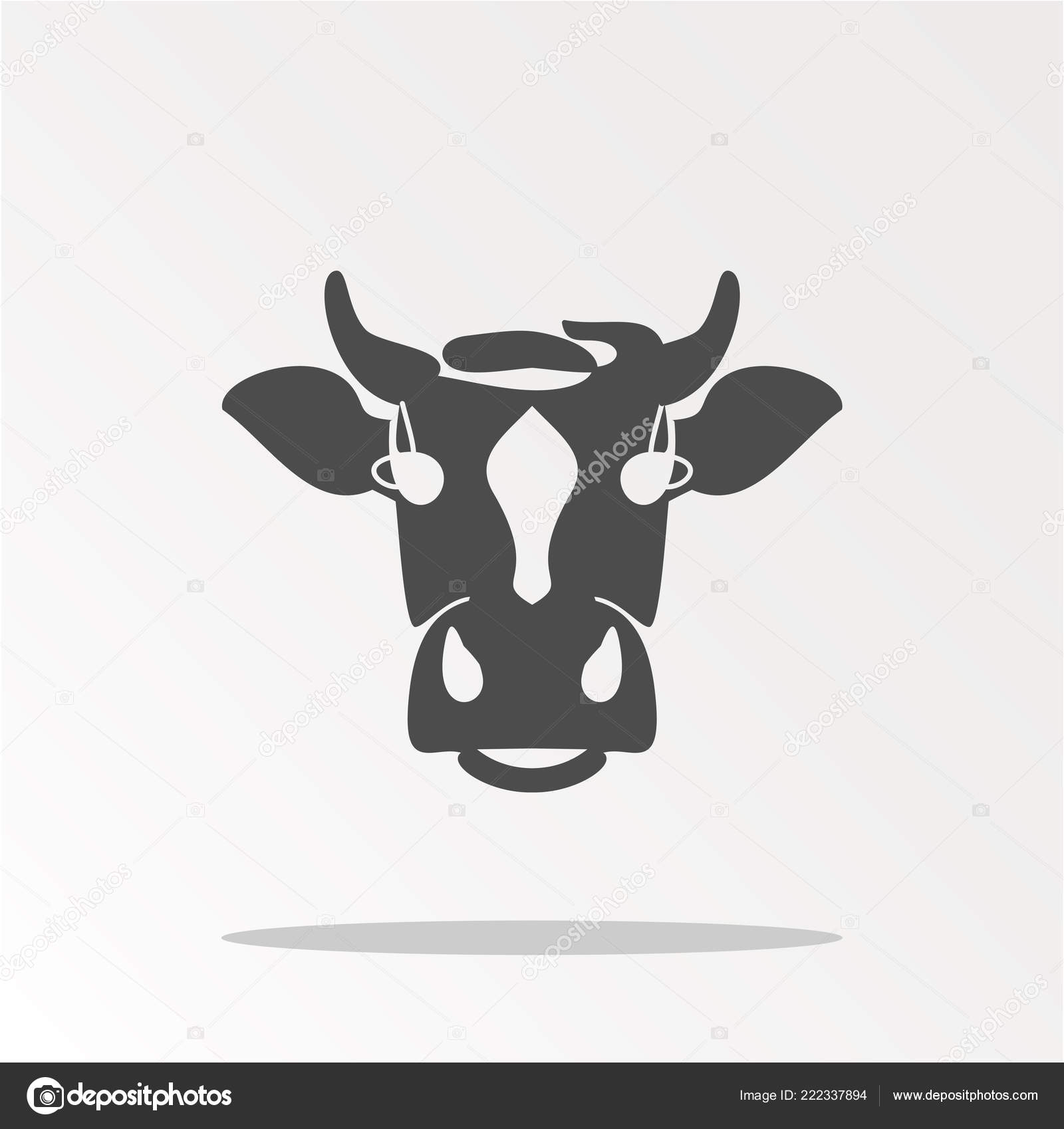 Vaca Simplemente Vector Ilustración Vector de stock por ©nikvector20 ...