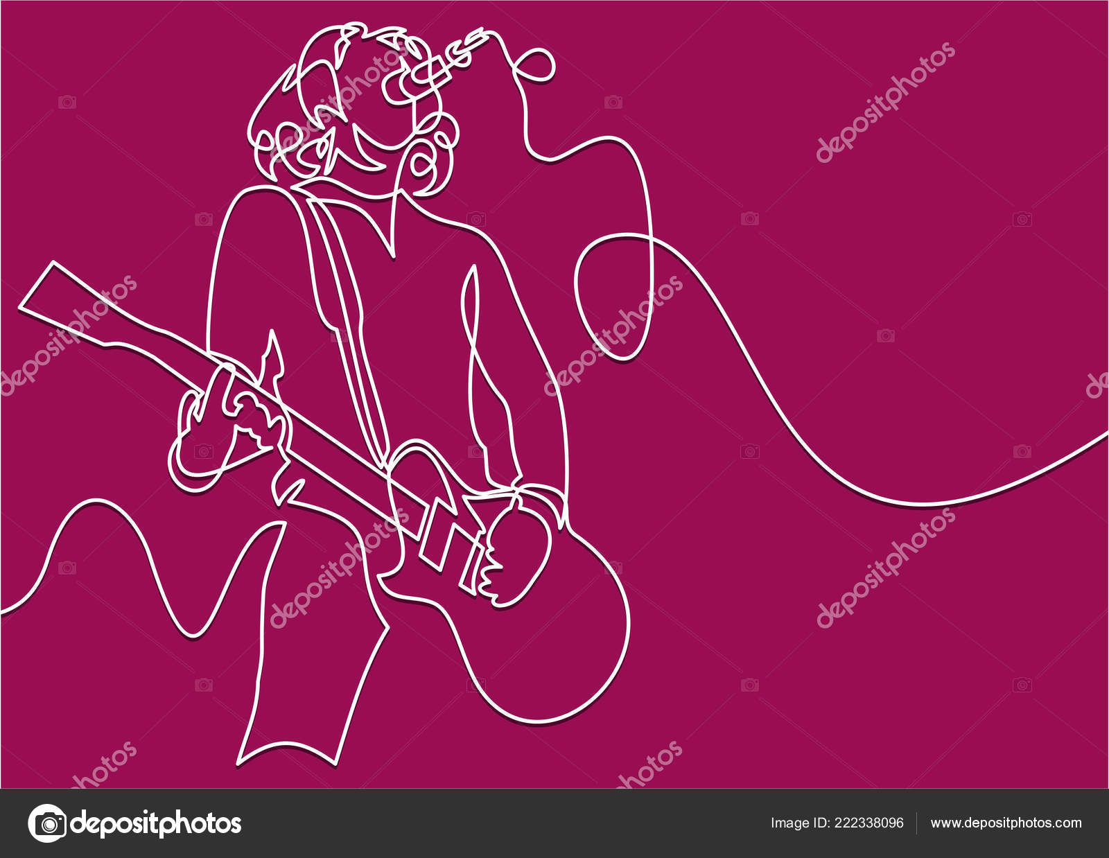Rock Singer Simply Vector Illustration Stock Vector Image by ...