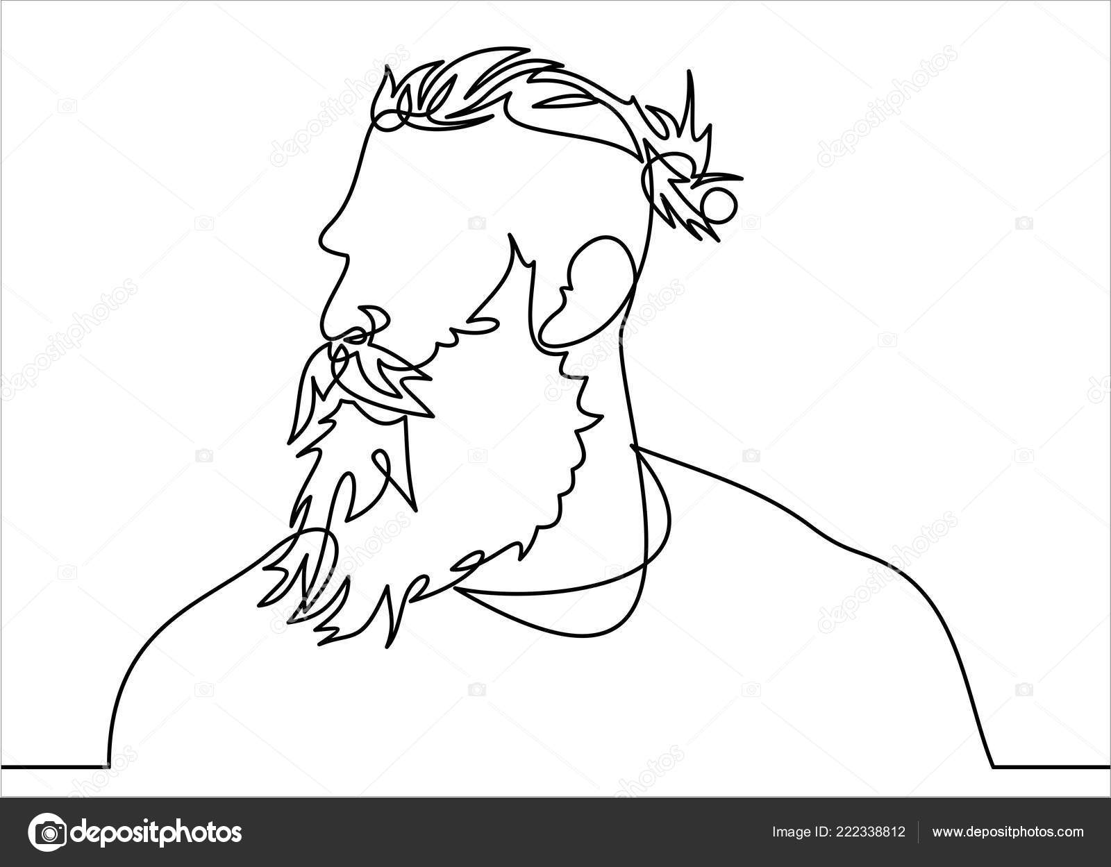 Vector Abstract Line Man Flat Design Illustration Stock Vector Image by ...