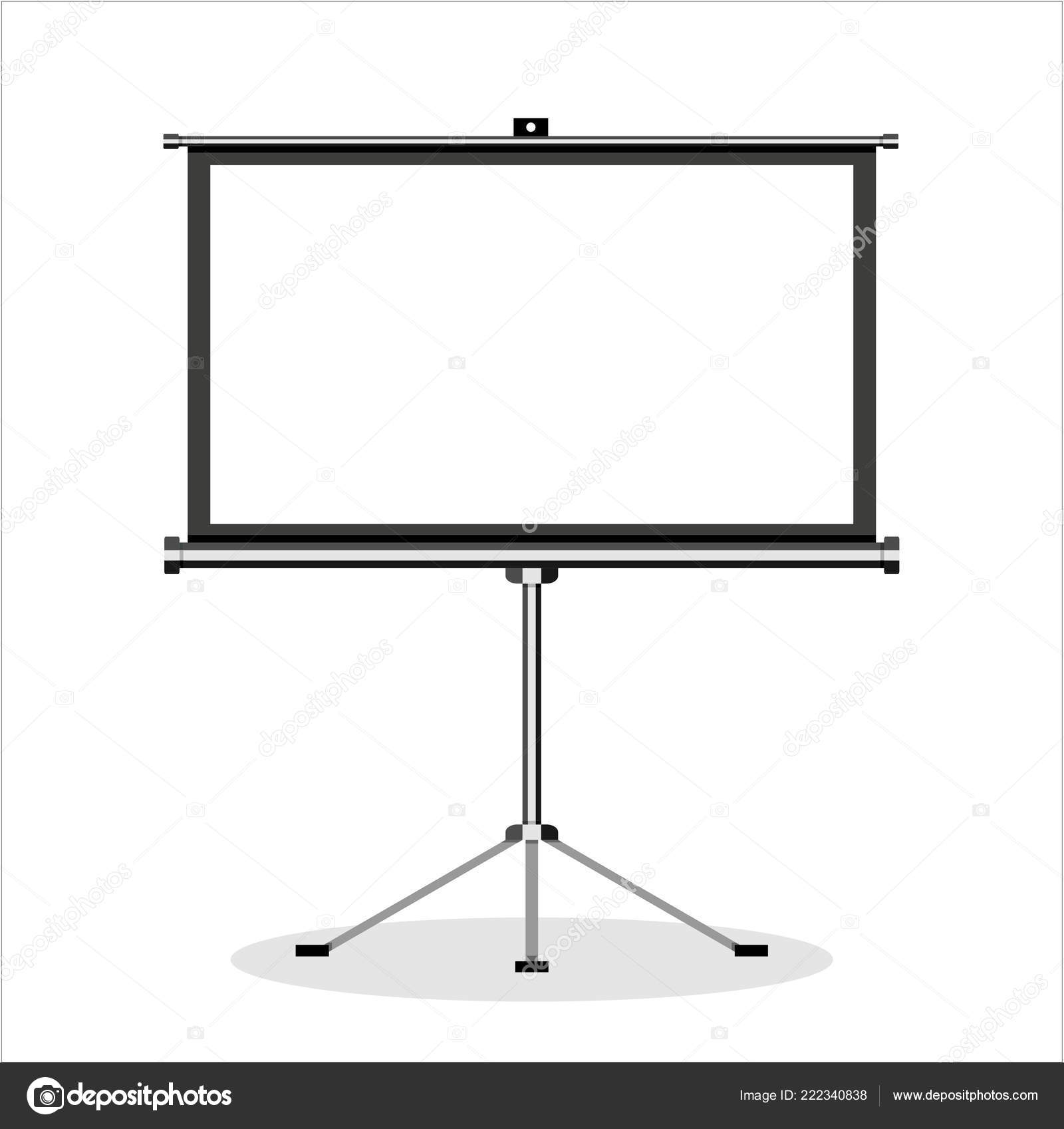 Slide Projector Screen Simply Vector Illustration Stock Vector by ...
