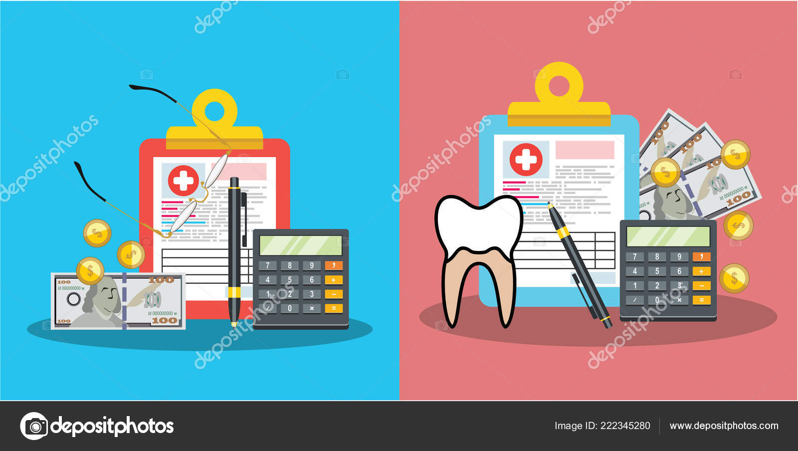Health Benefits Banners Simply Vector Illustration Stock Vector Image ...